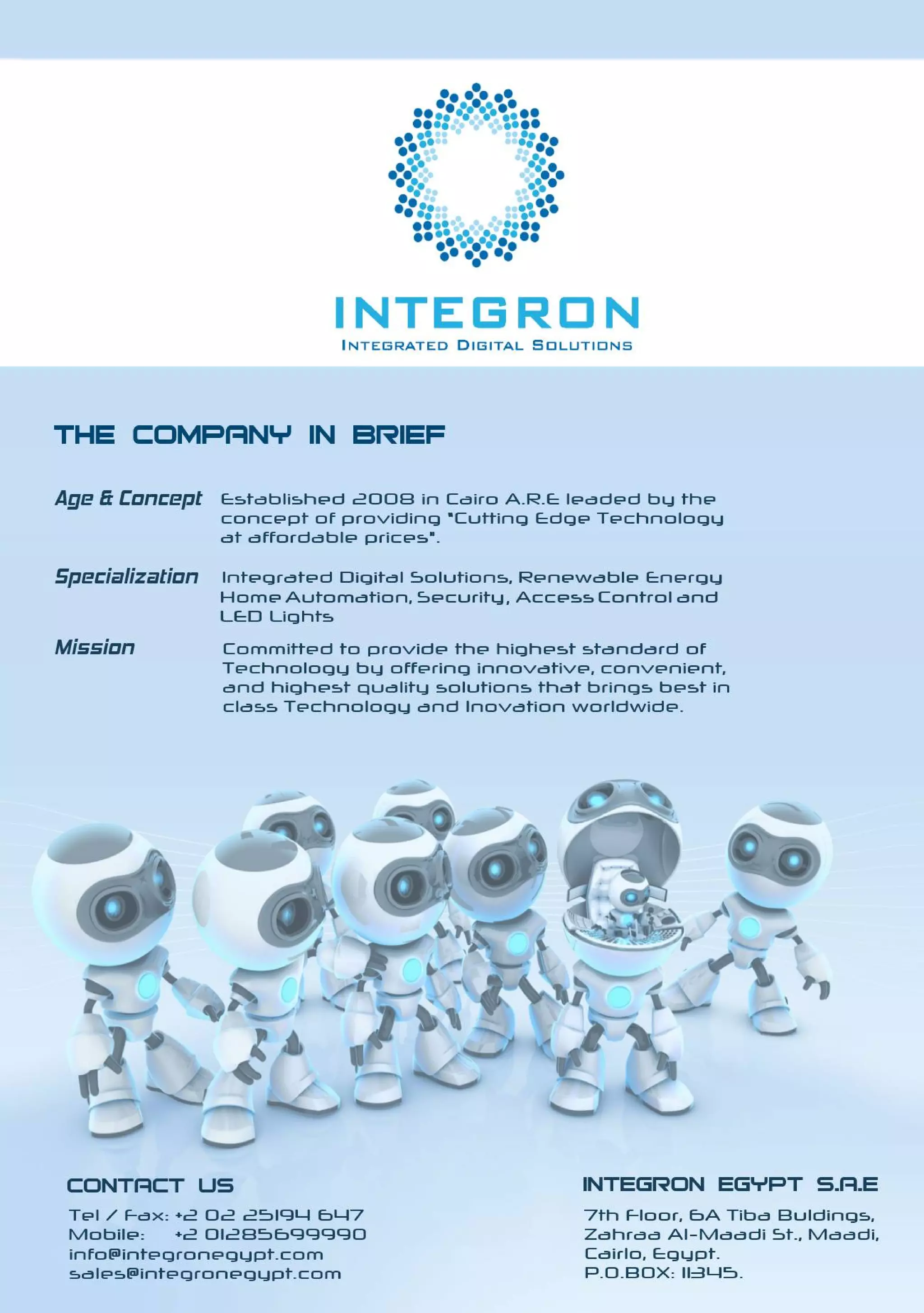Integron - Company Profile_v2.0 | PDF