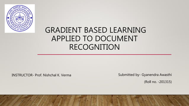 Gradient Based Learning Applied to Document Recognition | PPT Gradient Based Learning Applied to Document Recognition | PPT