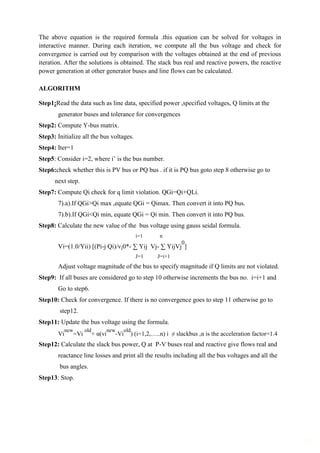 EE6711 Power System Simulation Lab manual | PDF