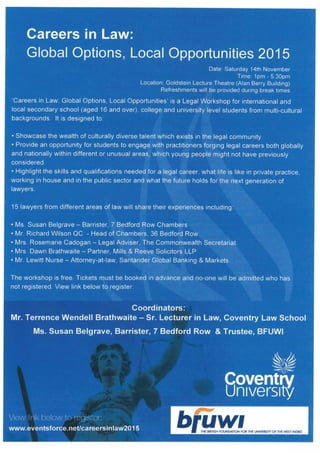 Careers in Law Poster 2015 | PDF