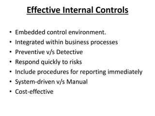 Appreciation of Internal Controls | PPTX