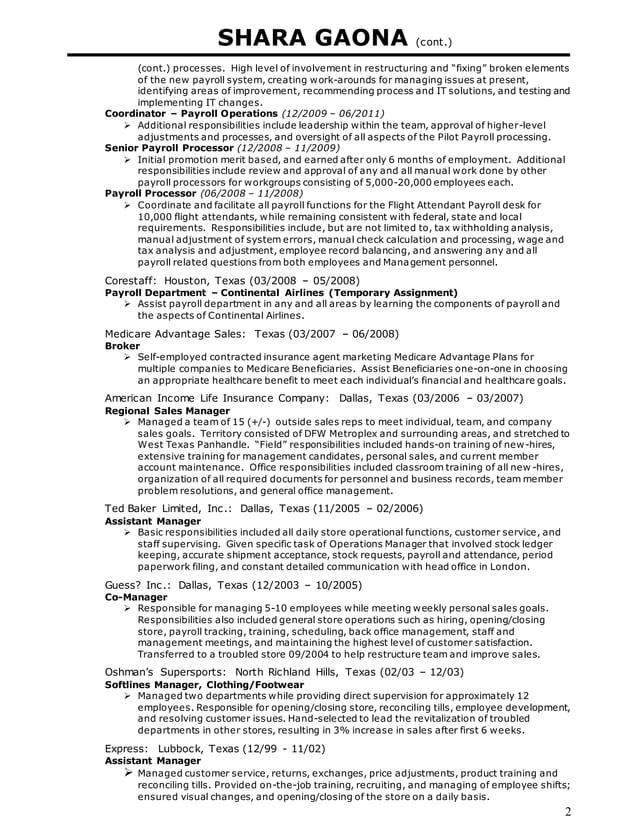 Shara Gaona resume ext | PDF