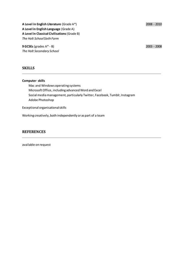 Bethaney Maher CV | PDF