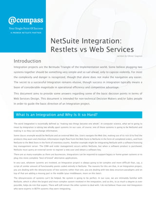 netsuite-integration-whitepaper | PDF | Web Development | Internet