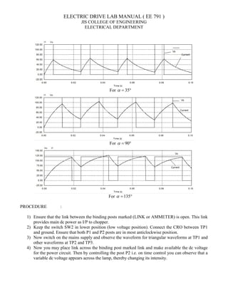 Ee 791 drives lab maual | PDF