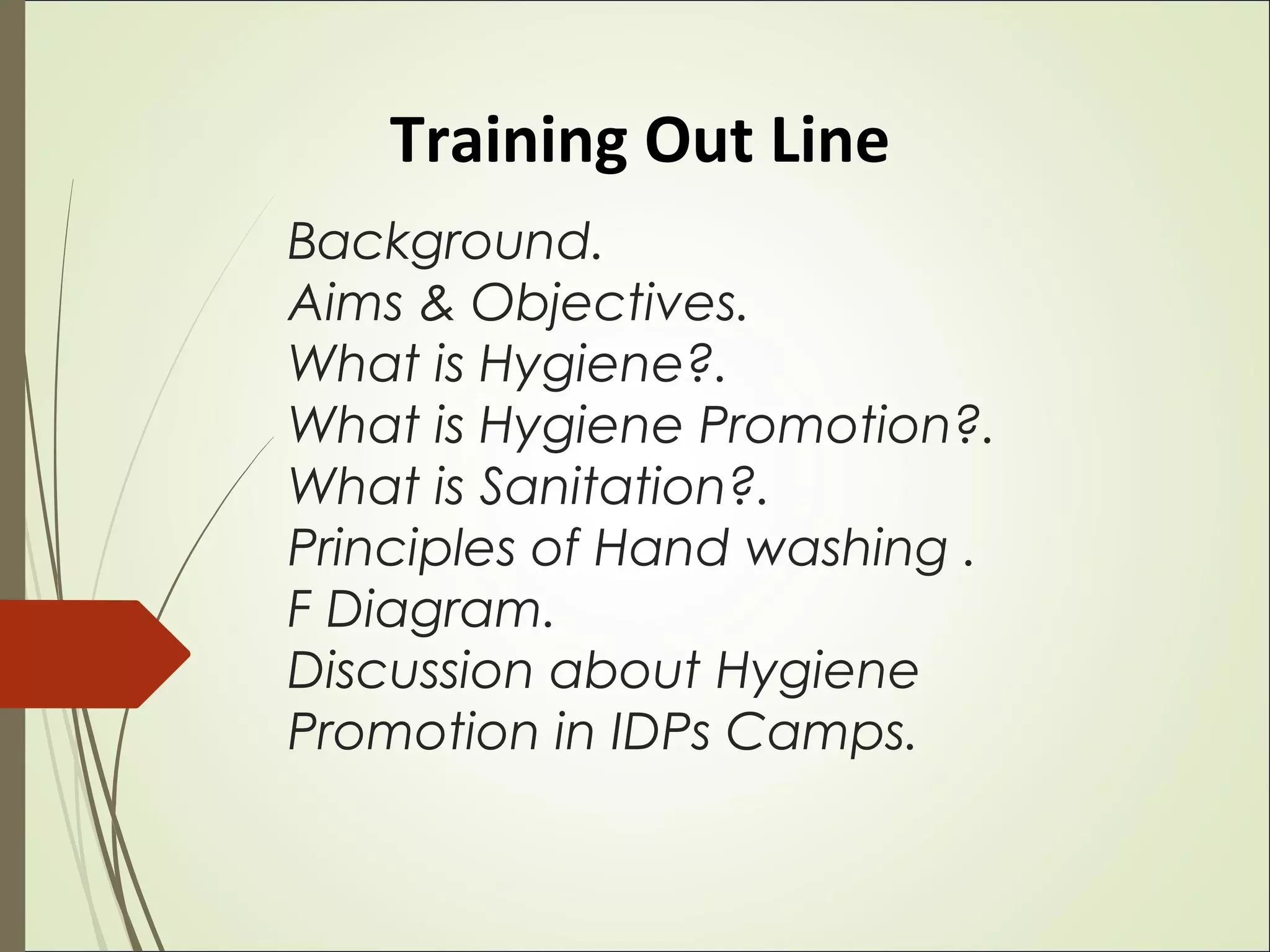 Training for Hygiene Promotion | PPT