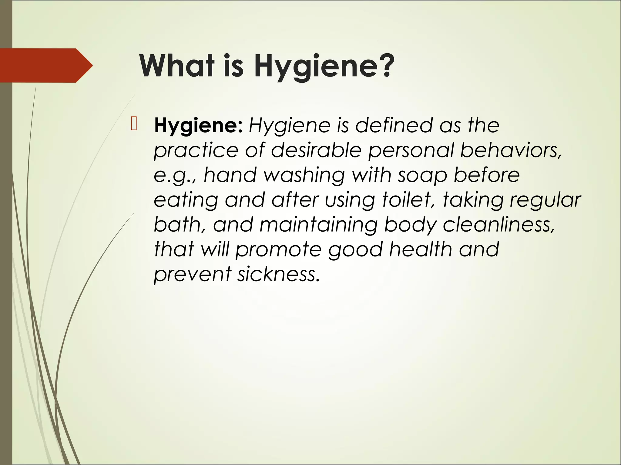 Training for Hygiene Promotion | PPT
