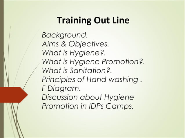 Training for Hygiene Promotion | PPT | Bath and Shower | Personal Care