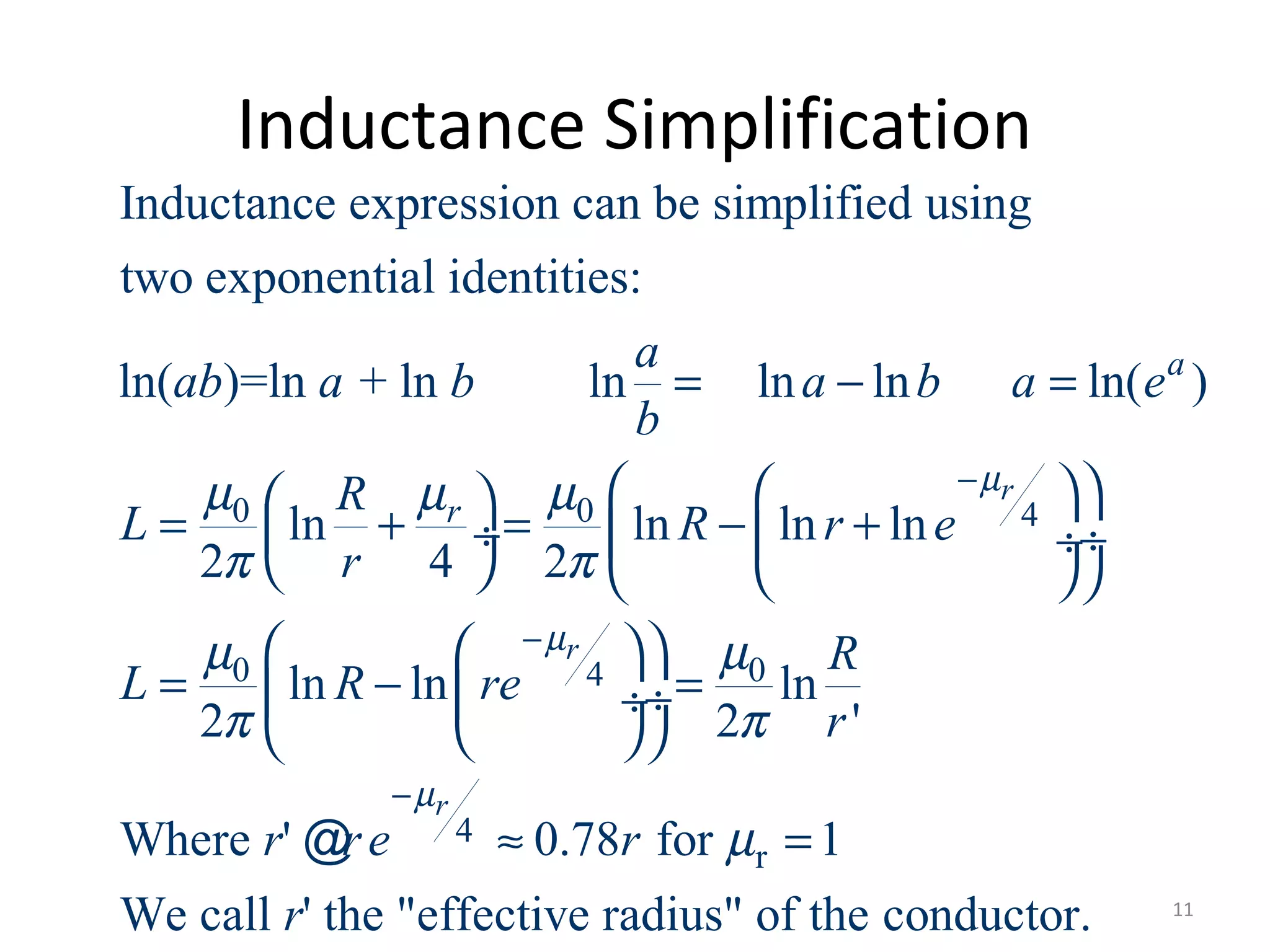 Ee8402 inductance calculation | PPT