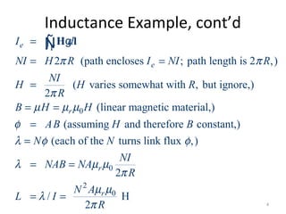 Ee8402 inductance calculation | PPT