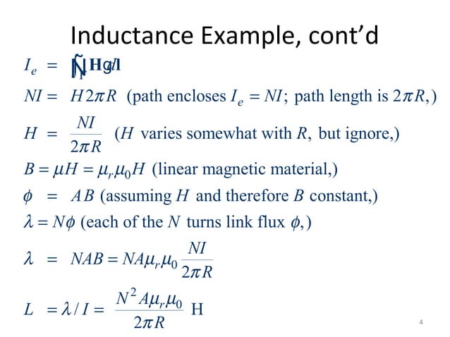 Ee8402 inductance calculation | PPT