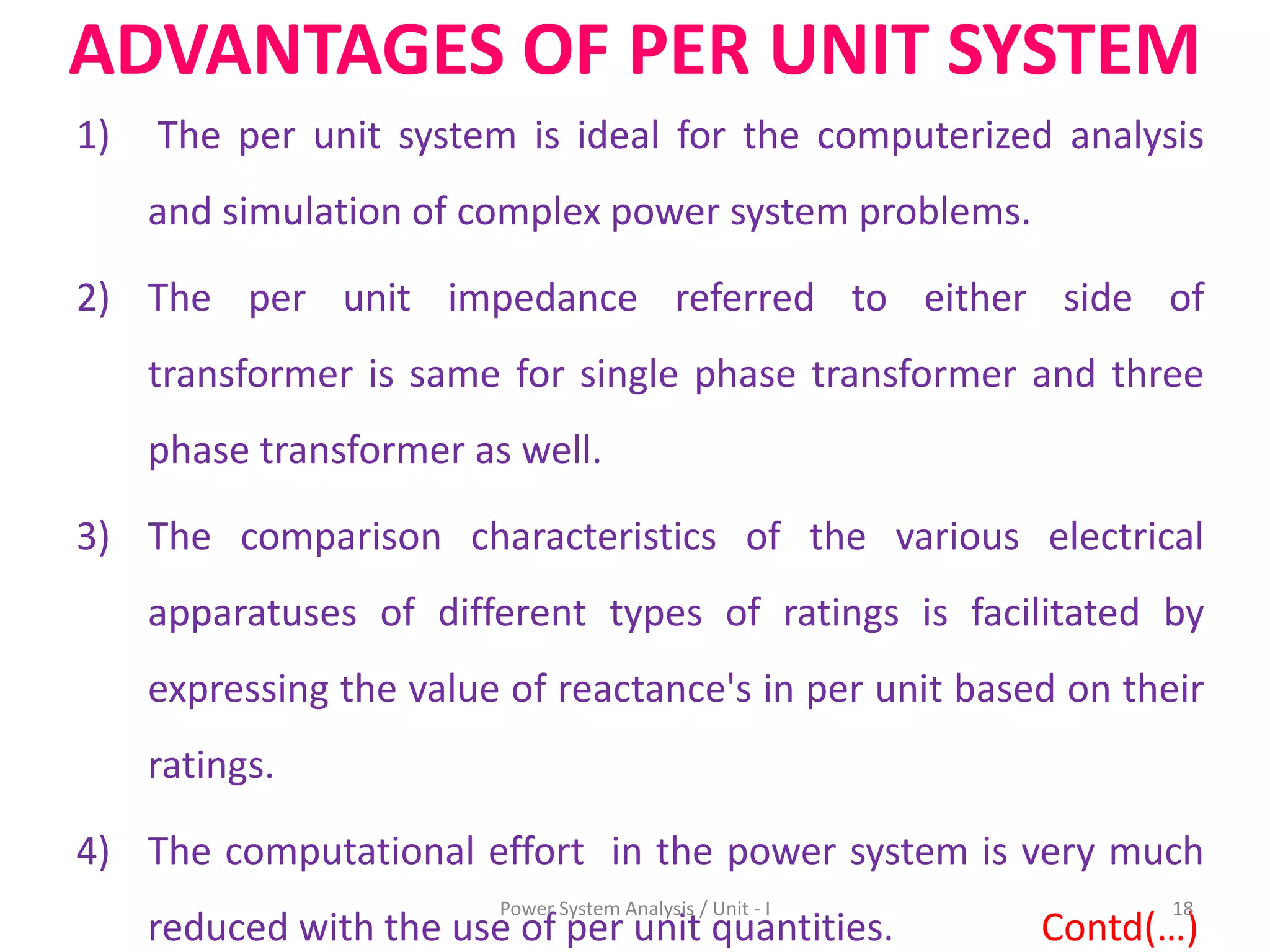 Power System Analysis unit - I | PPTX