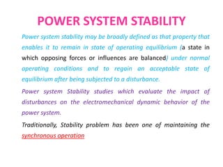 Power System Analysis Unit - V | PPTX