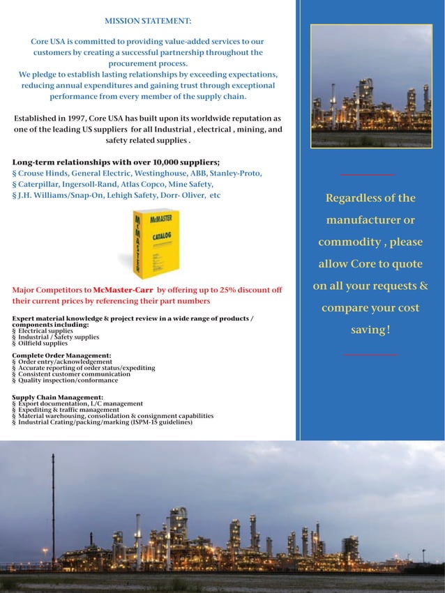 Core 2016 Brochure | PDF