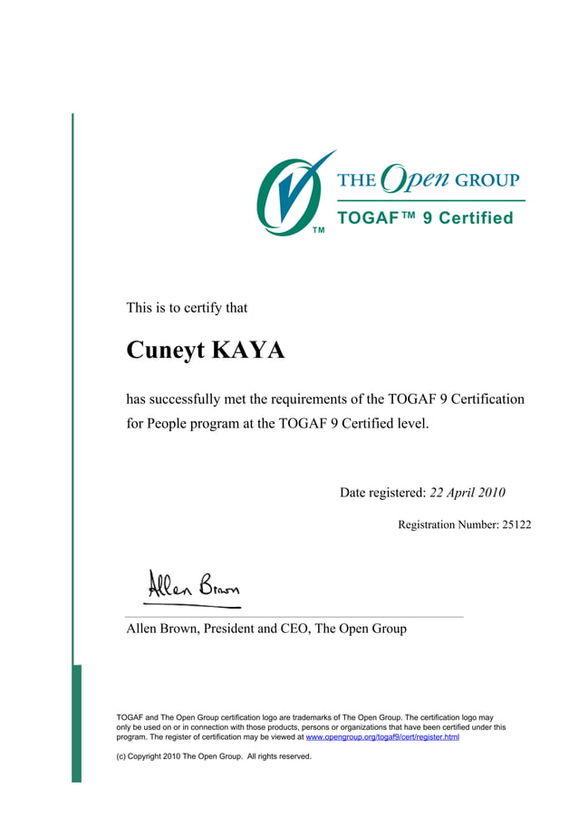 Togaf_9_Certification | PDF