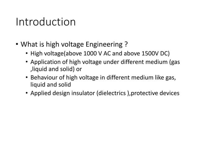 EE8701-High Voltage Engineering (1).pptx | Weather | Science