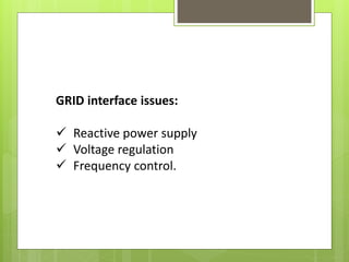 Grid Integration issues in wind | PPTX