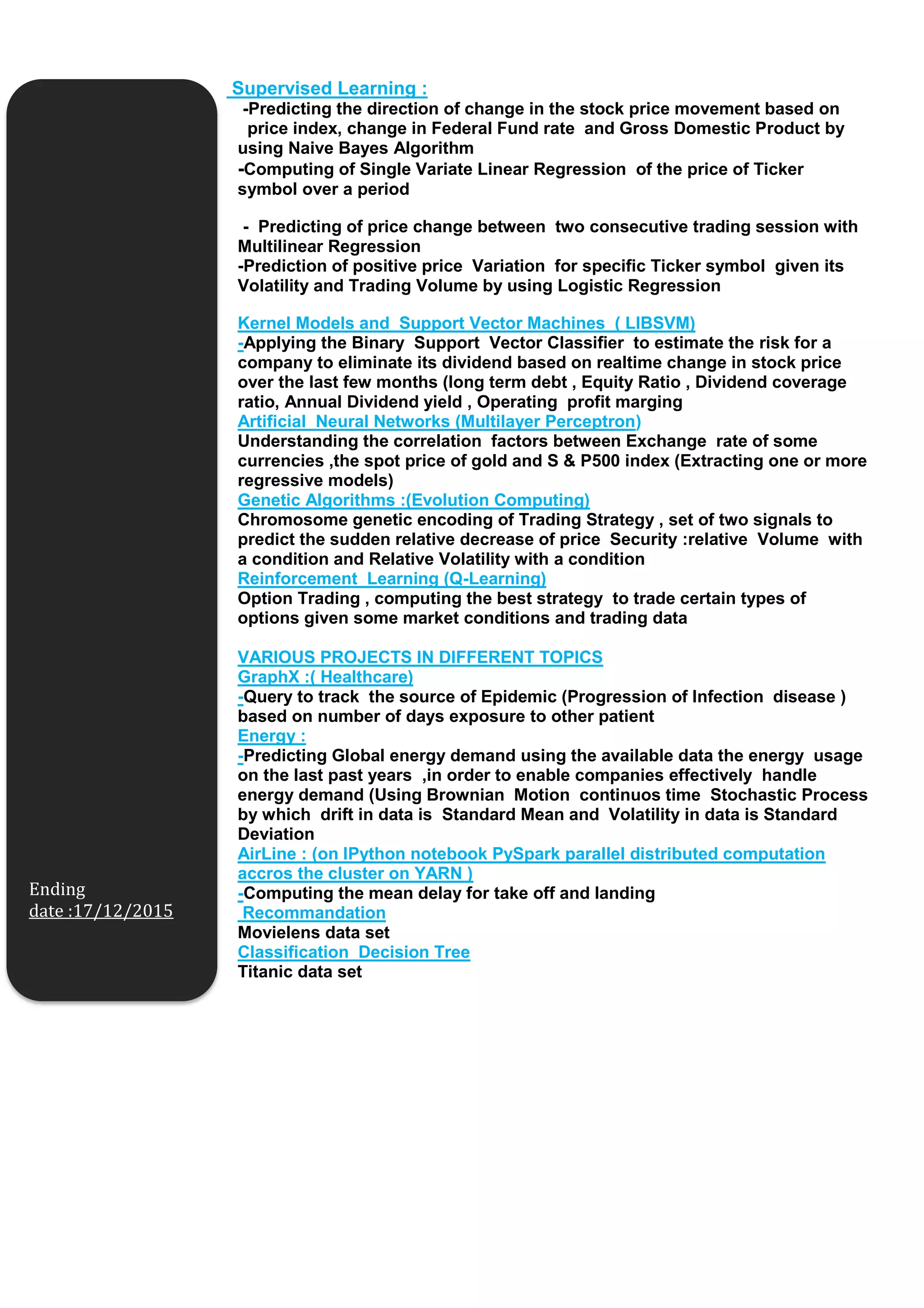 THIERRYCV DATASCIENCE | PDF