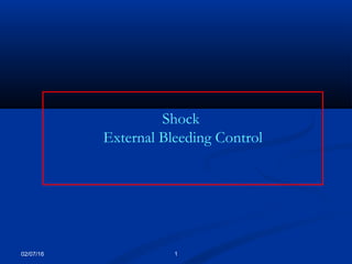 4. Shock and Bleeding Control | PPT