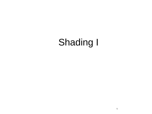 Shading | PPT