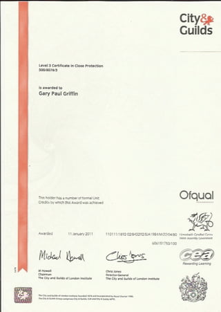 City And Guilds Certificate Template