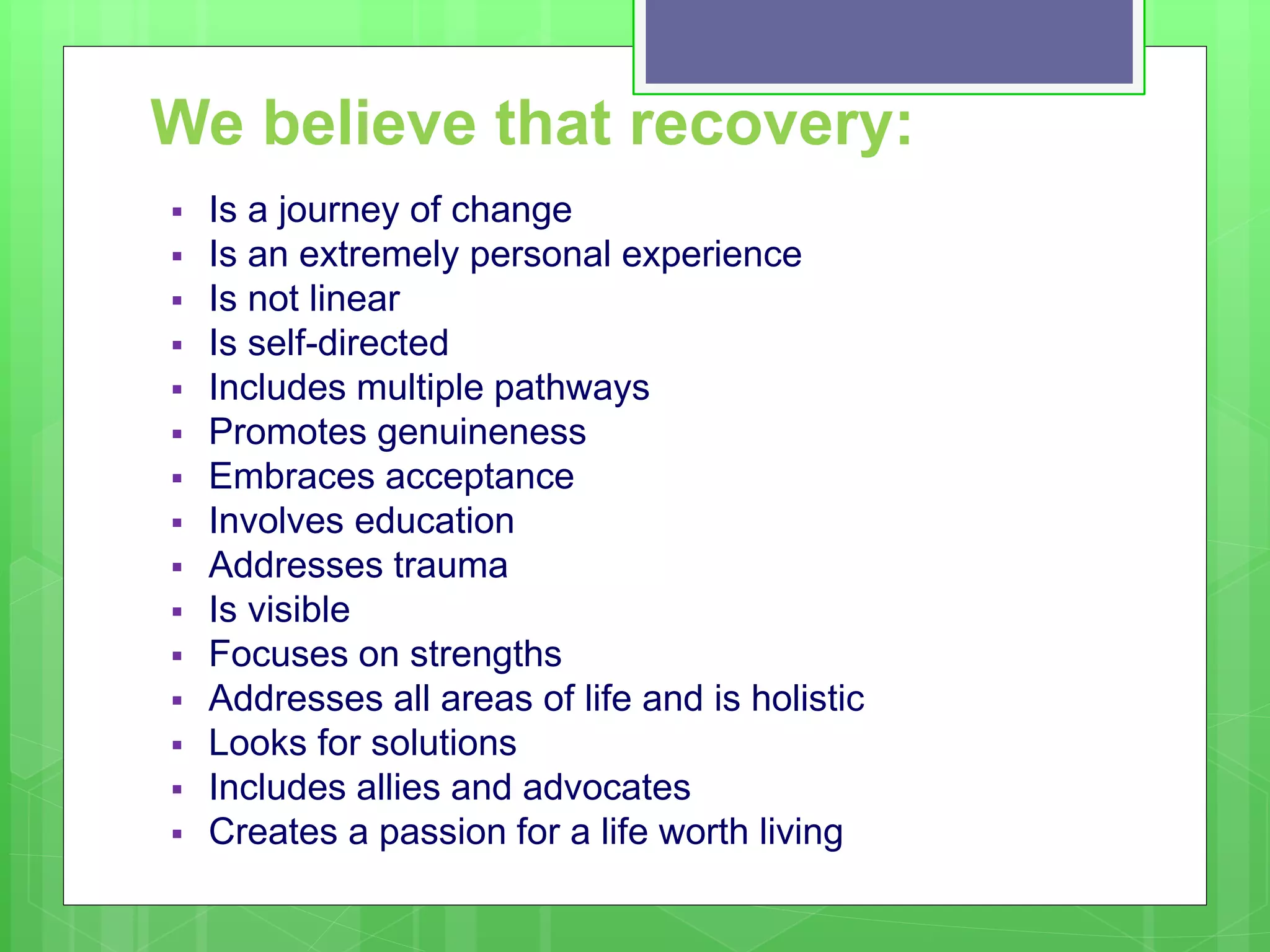 Recovery Initiative Presentation | PPTX