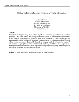 Journal of Education and Social Policy_Shifting the Learning Paradigm ...