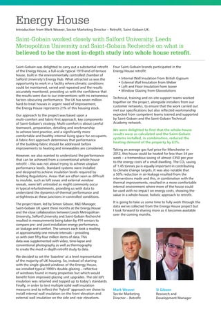 Salford Energy House project brochure | PDF