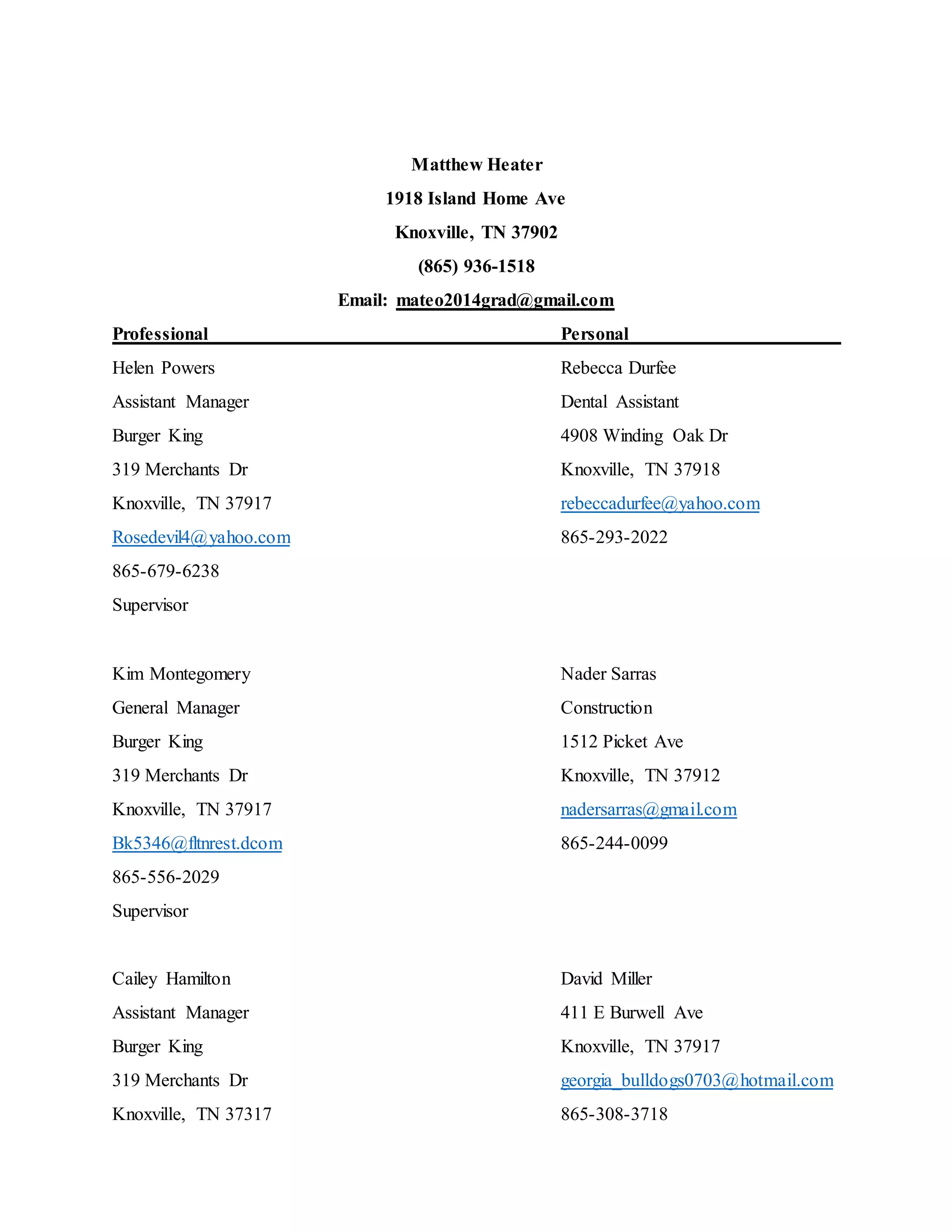 Matthew Heater Helpdesk Resume | PDF