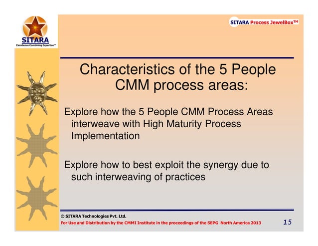 Sustaining High Maturity Process Implementation with Five People CMM ...