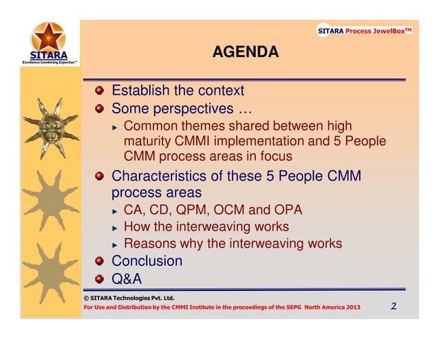 Sustaining High Maturity Process Implementation with Five People CMM ...
