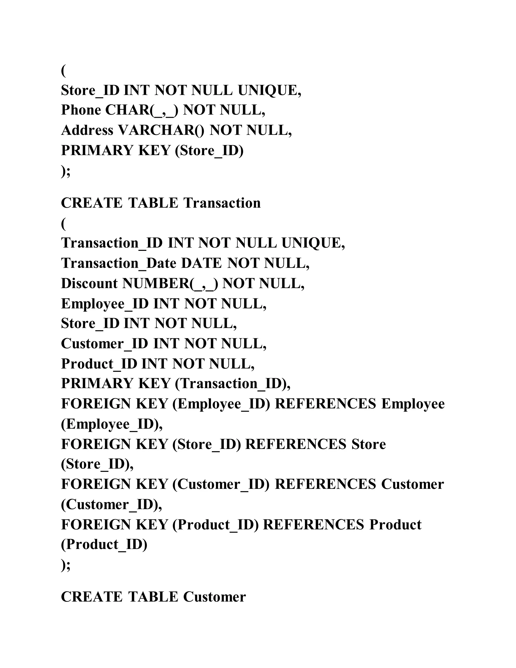 Database Management Systems Project Report | DOCX