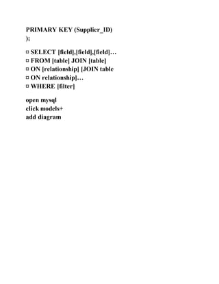 Database Management Systems Project Report | DOCX