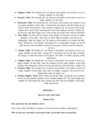 Database Management Systems Project Report | DOCX