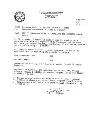 Security Letter | PDF