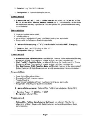 Nasheem CV- Commissioning Technician | DOCX