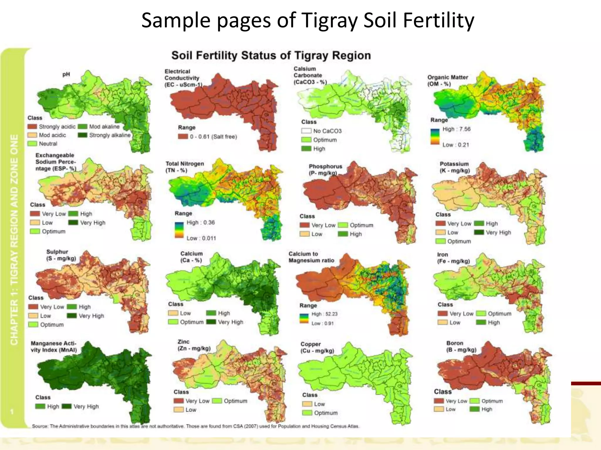 Digital Soil Mapping: soil fertility status and fertilizer ...