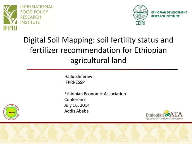 Digital Soil Mapping: soil fertility status and fertilizer ...
