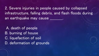 Earthquake: How it happens. grade 6 lesson, quarter 4ppt | PPT