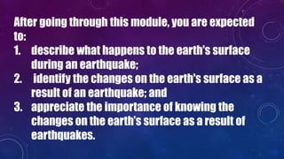 Earthquake: How it happens. grade 6 lesson, quarter 4ppt | PPT
