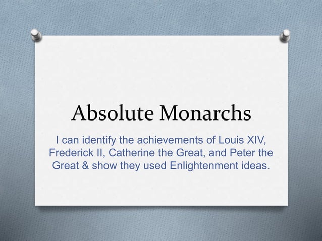 Absolute Monarchs | PPT