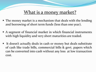 money market | PPTX