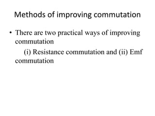 armature reaction effect and minimization methods | PPTX