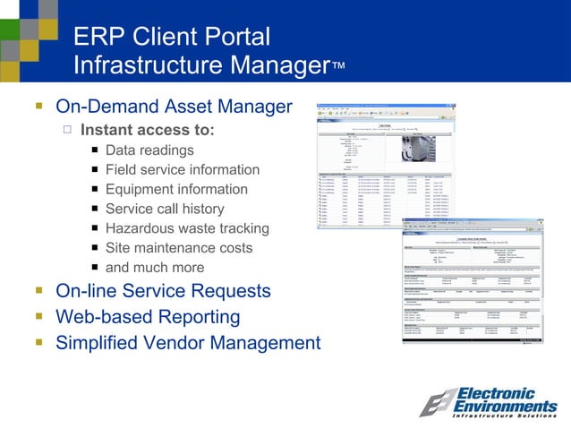 Electronic Environments Business Overview | PPT | Business | Business and Finance