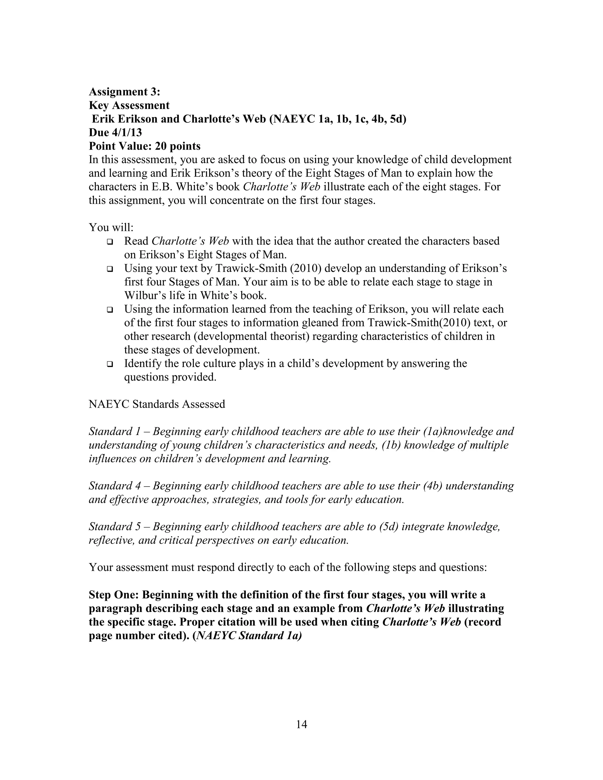 Early Childhood Education Syllabus | DOCX