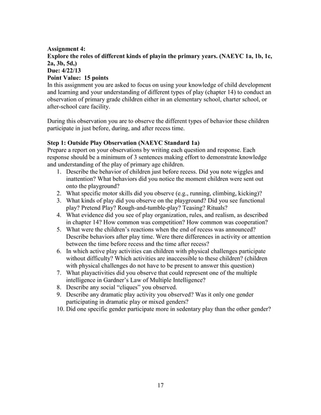 Early Childhood Education Syllabus | DOCX | Daycare and Pre-School ...