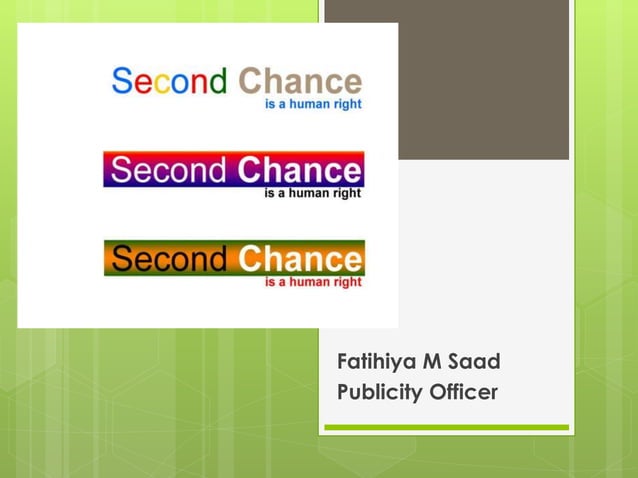 V2-Second Chance presentation | PPT