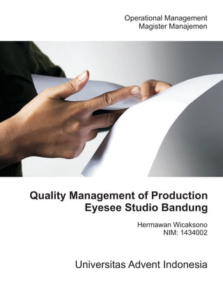 quality study case.compressed | PDF | Manufacturing Industry | Industries