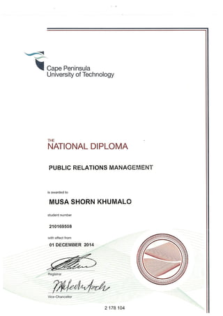 National Diploma | PDF