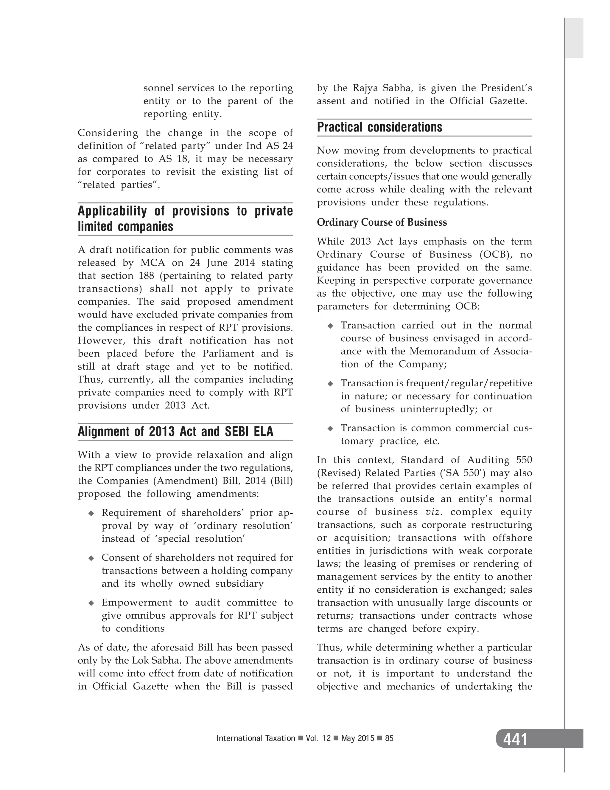 RPT Corporate Governance perspective by Shuchi Ray, Nimisha Parikh and Vijay S Shah | PDF ...